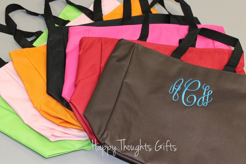 Personalized Tote Bag Monogrammed Bag Bridesmaid Gift | Etsy