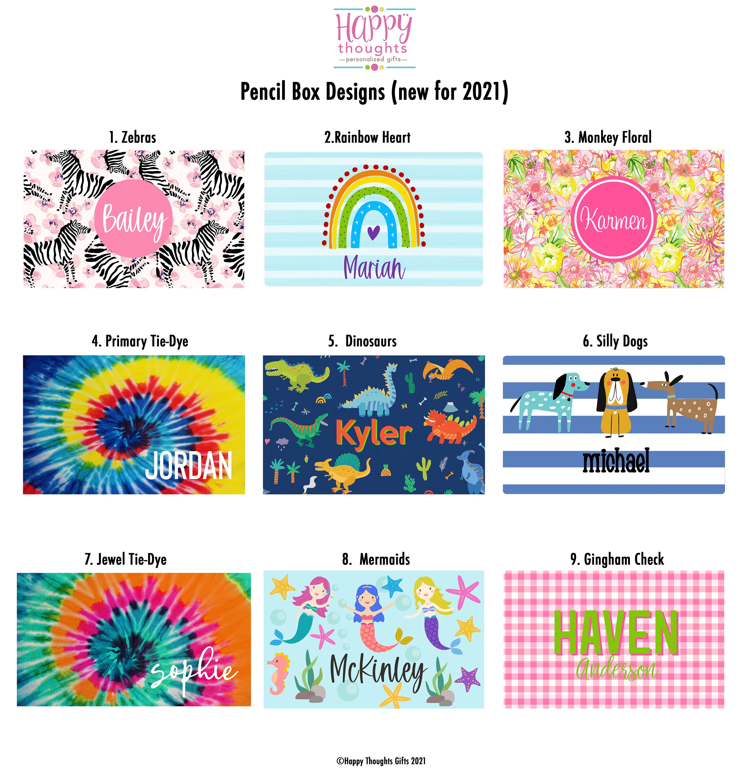 Personalized School Box Kids Children Pencil Box Craft | Etsy