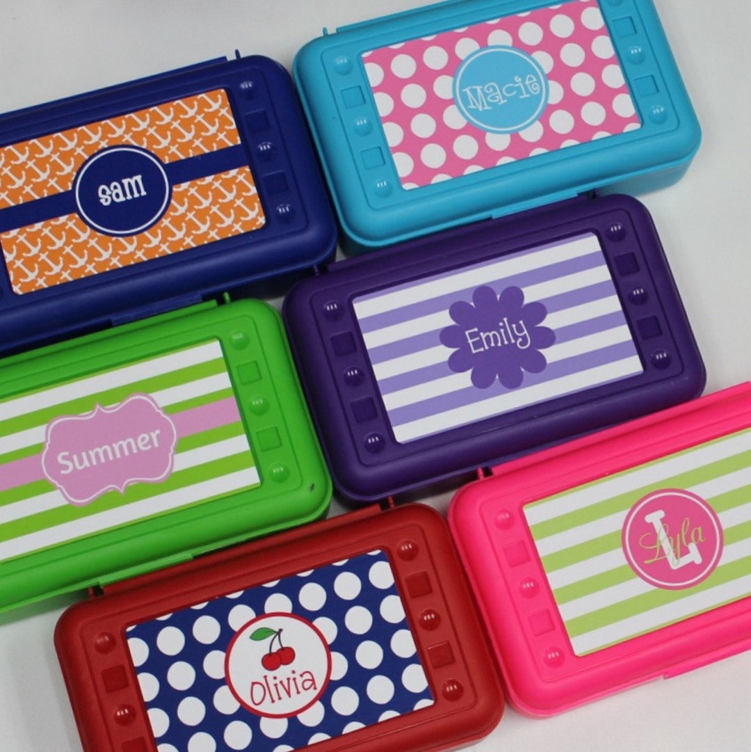 Personalized Pencil Case - Pencil Box / Art Box / School Box - School ...