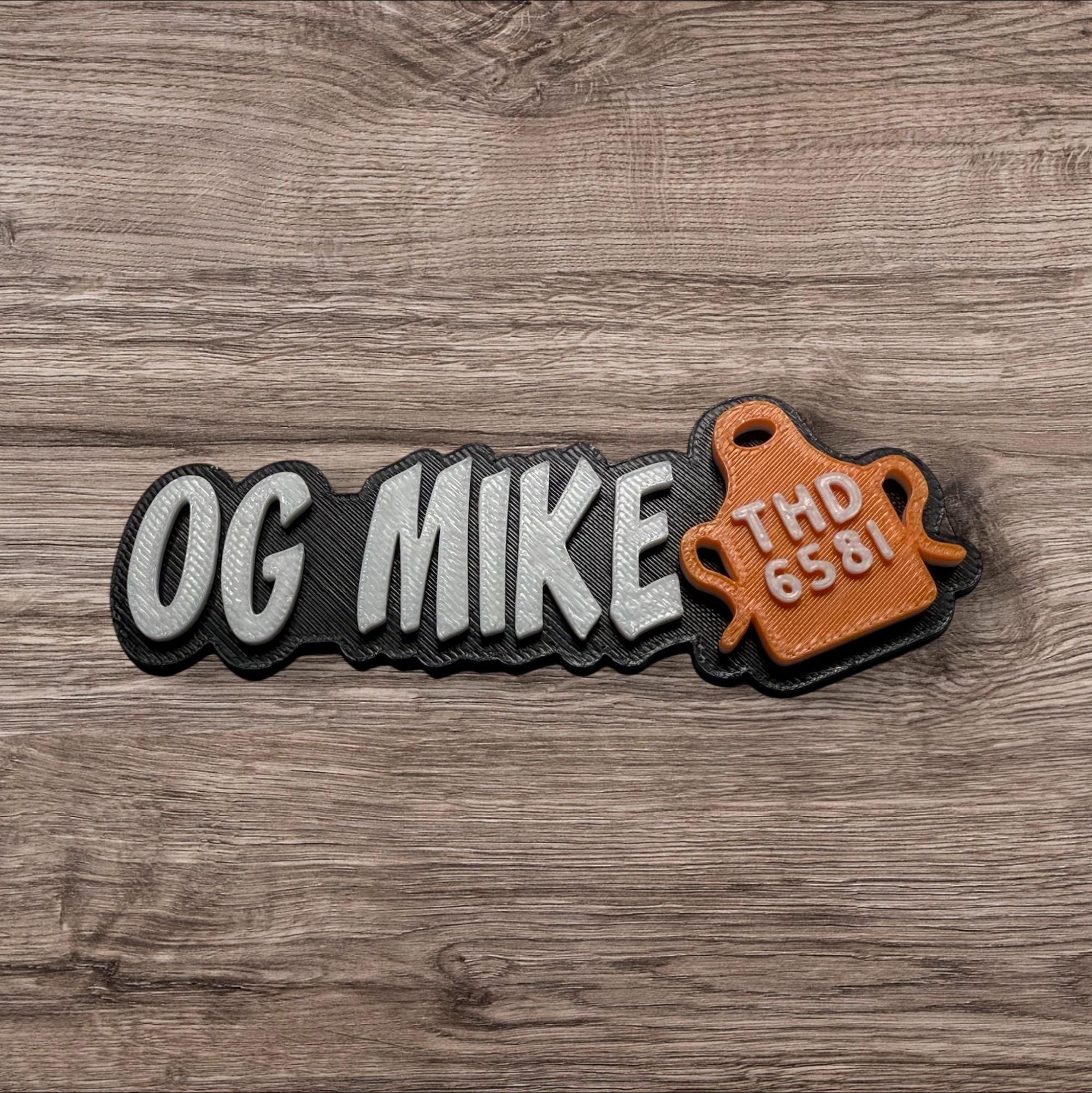 Personalized 3D Printed Name Tag for Apron: Custom Work ID - Etsy