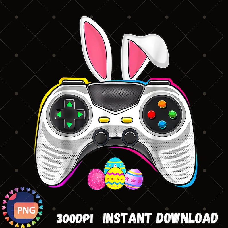 Easter Gamer PNG – Bunny Controller Easter Design, Gamer Easter Shirt ...