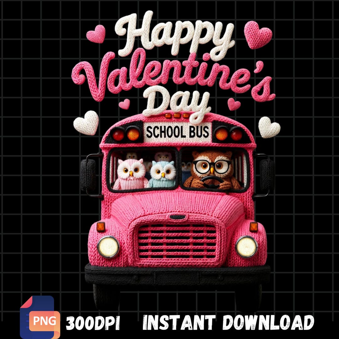 Owls School Bus Driver Happy Valentines Day, Happy Valentine's Day ...