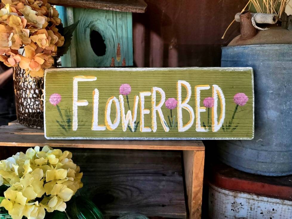 Personalized Decor,flower Bed Garden Sign,garden Gift,custom Garden ...