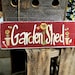 Custom Garden Shed Sign: Rustic Wooden Outdoor Decor,garden Sign - Etsy