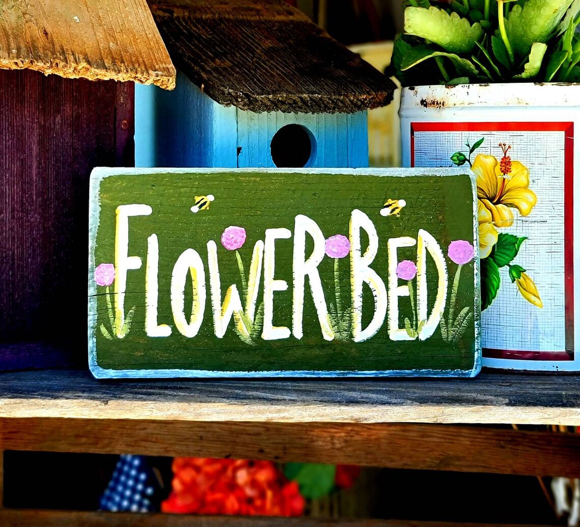 Personalized Decor,flower Bed Garden Sign,garden Gift,custom Garden ...