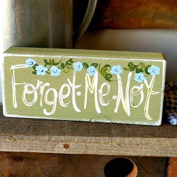 Wood Flower Forget Me Not - Etsy