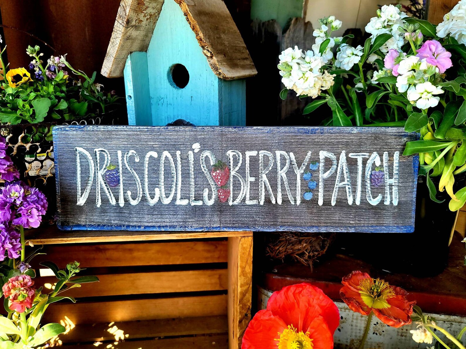 Berry Patch Signcustom Wood Sign Outdoorcustom Wood - Etsy