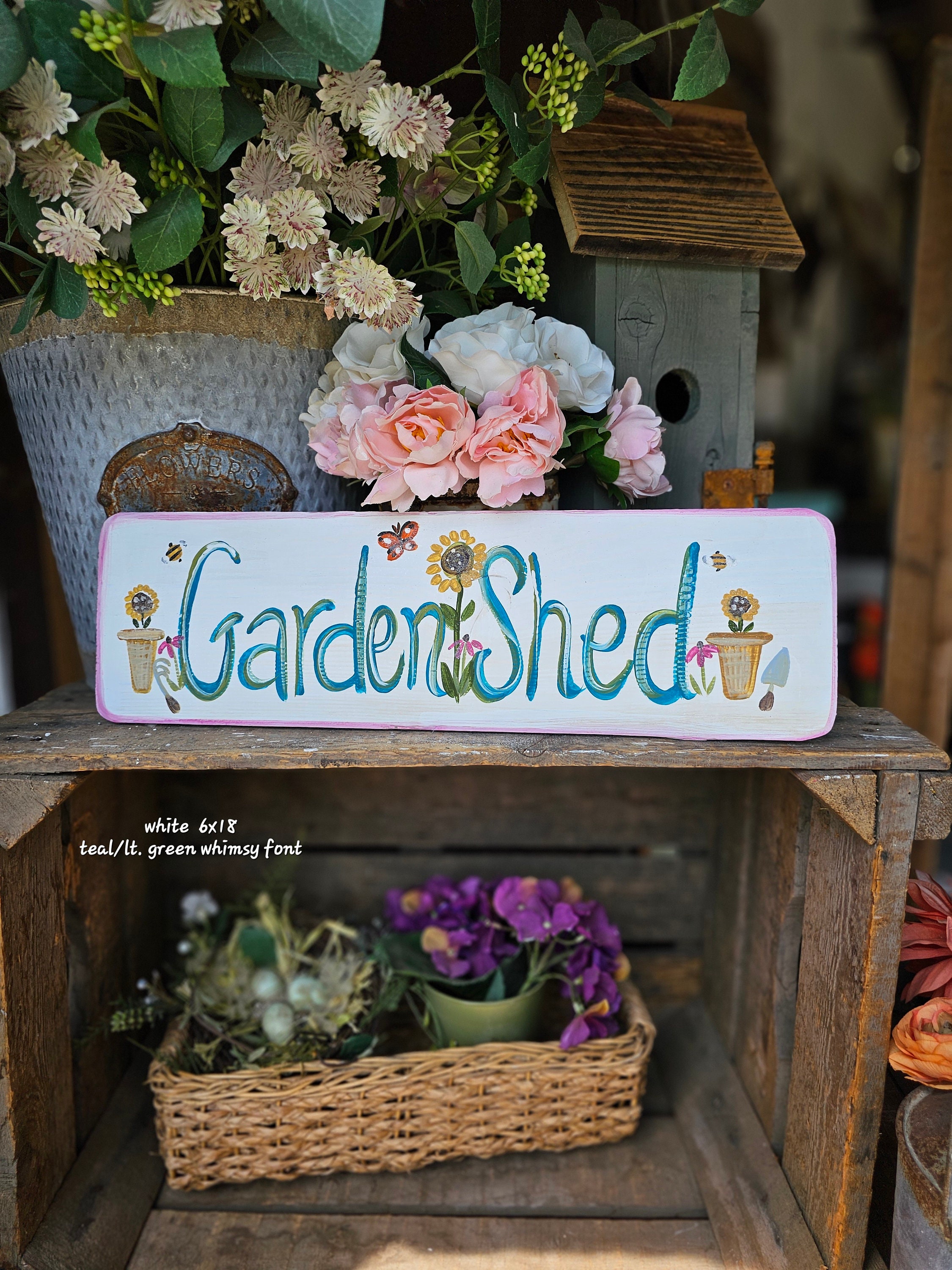 Custom Garden Shed Sign: Rustic Wooden Outdoor Decor,garden Sign - Etsy