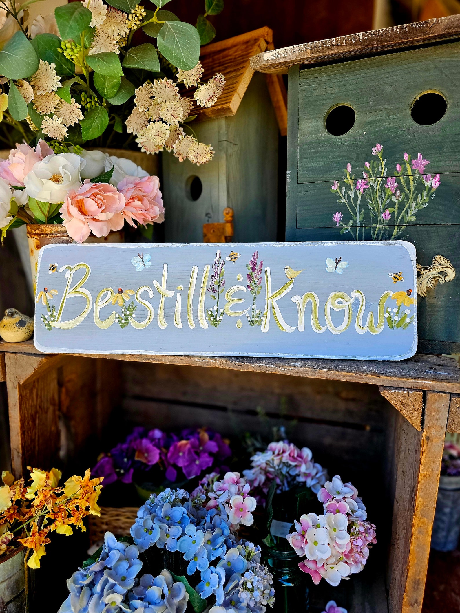 Hand-painted Bible Verse Garden Sign, Personalized Scripture Quote - Etsy
