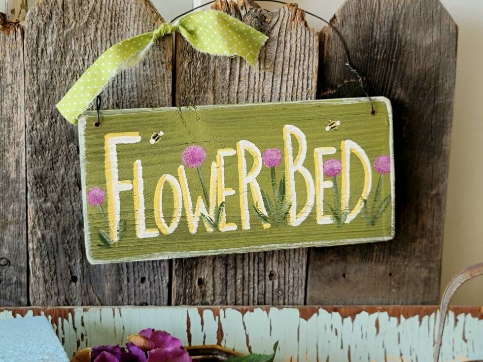 Personalized Decor,flower Bed Garden Sign,garden Gift,custom Garden ...