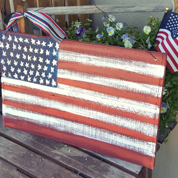 Wooden Flag - Etsy