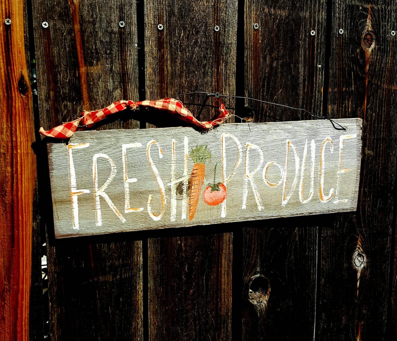 Fresh Produce Sign