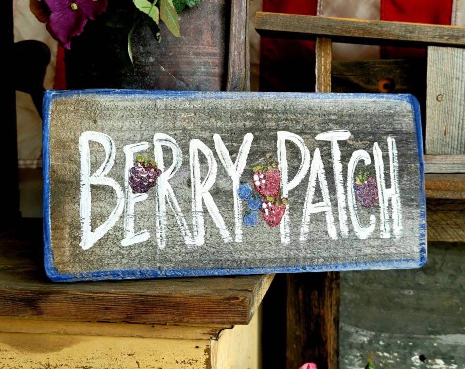 Berry Patch Signcustom Wood Sign Outdoorcustom Wood - Etsy