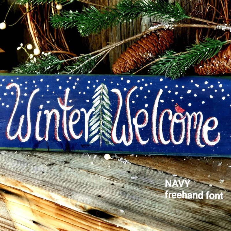 Winter Wood Sign - Etsy
