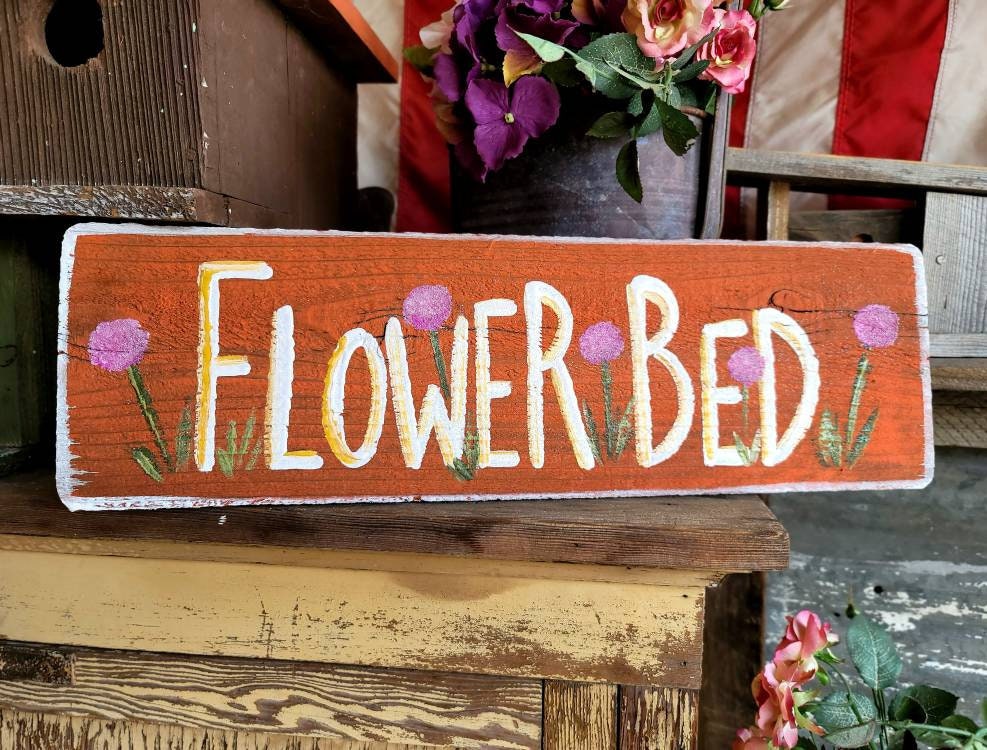 Personalized Decor,flower Bed Garden Sign,garden Gift,custom Garden ...