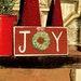 Joy Sign,christmas Decoration,rustic Christmas Sign,primitive Christmas ...