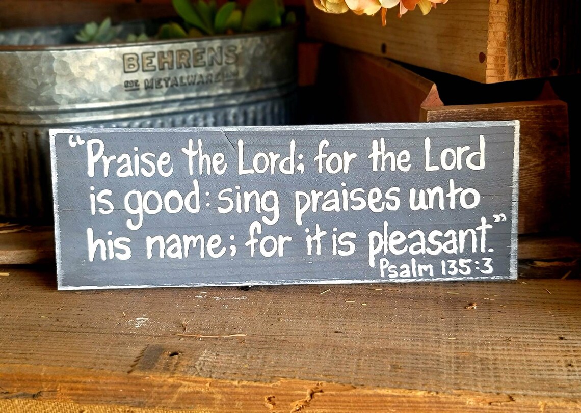 Hand-painted Bible Verse Garden Sign, Personalized Scripture Quote - Etsy
