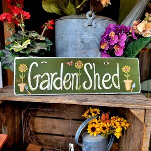Custom Garden Shed Sign: Rustic Wooden Outdoor Decor,garden Sign - Etsy