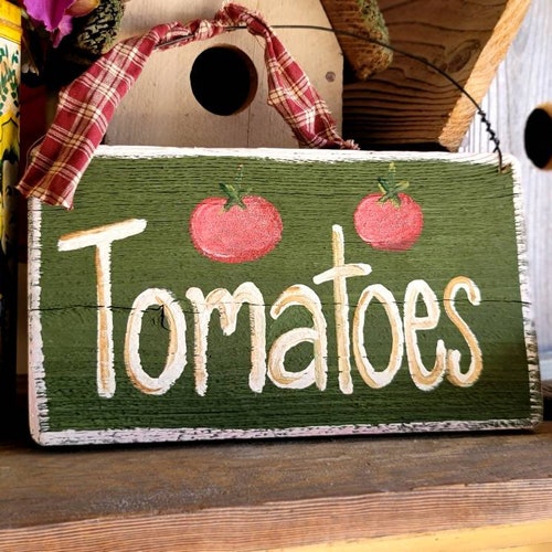 TOMATOES SIGN Personalized Tomatoes Sign Tomato Outdoor - Etsy