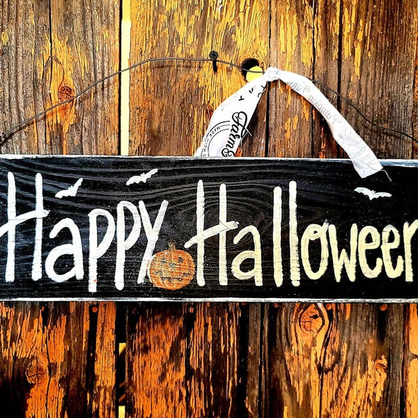 Happy Halloween Sign - Etsy