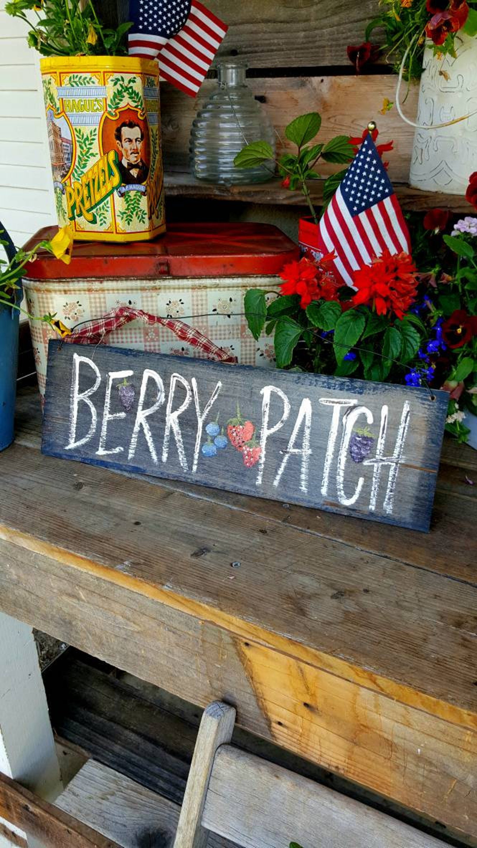 Berry Patch Signcustom Wood Sign Outdoorcustom Wood - Etsy