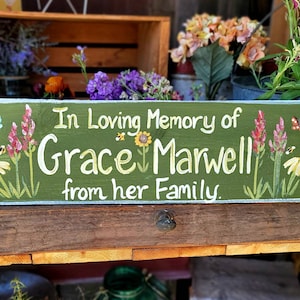 Hand-painted Bible Verse Garden Sign, Personalized Scripture Quote - Etsy