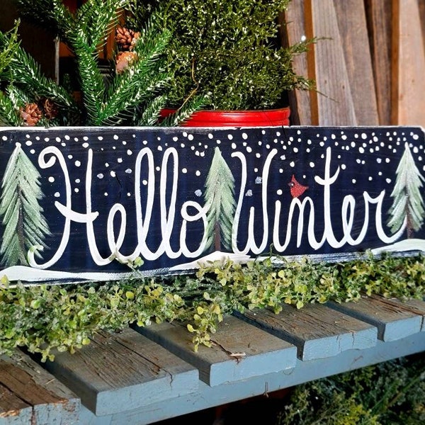 Rustic Winter Decor - Etsy