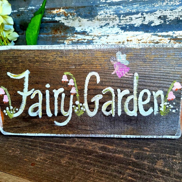 Fairy Garden Sign - Etsy