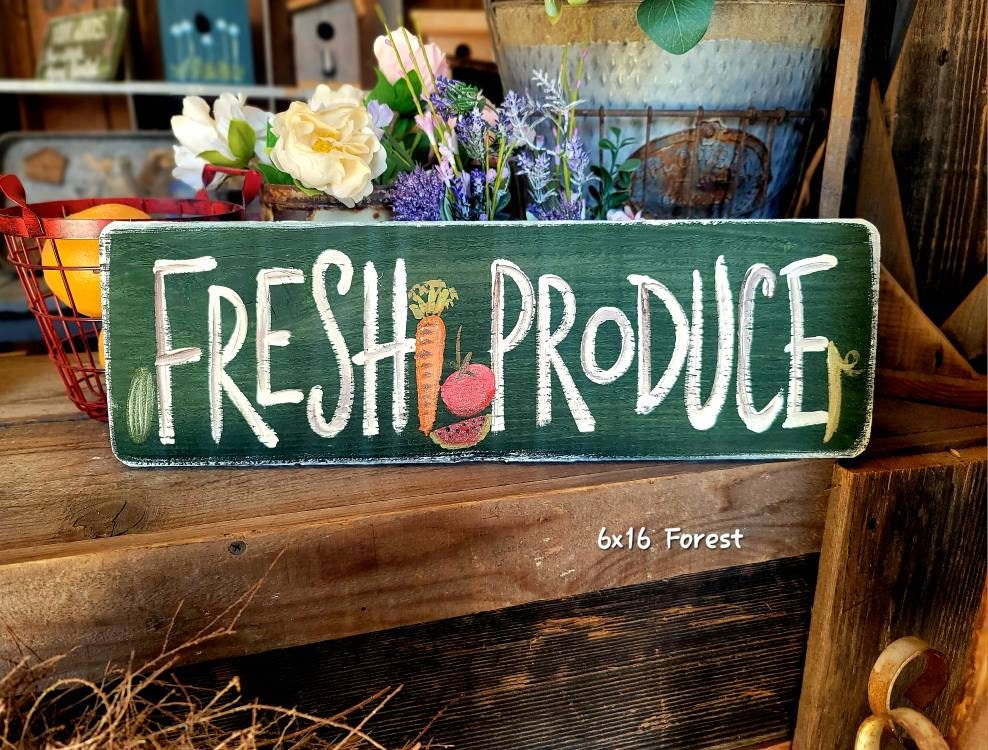 Fresh Produce Sign