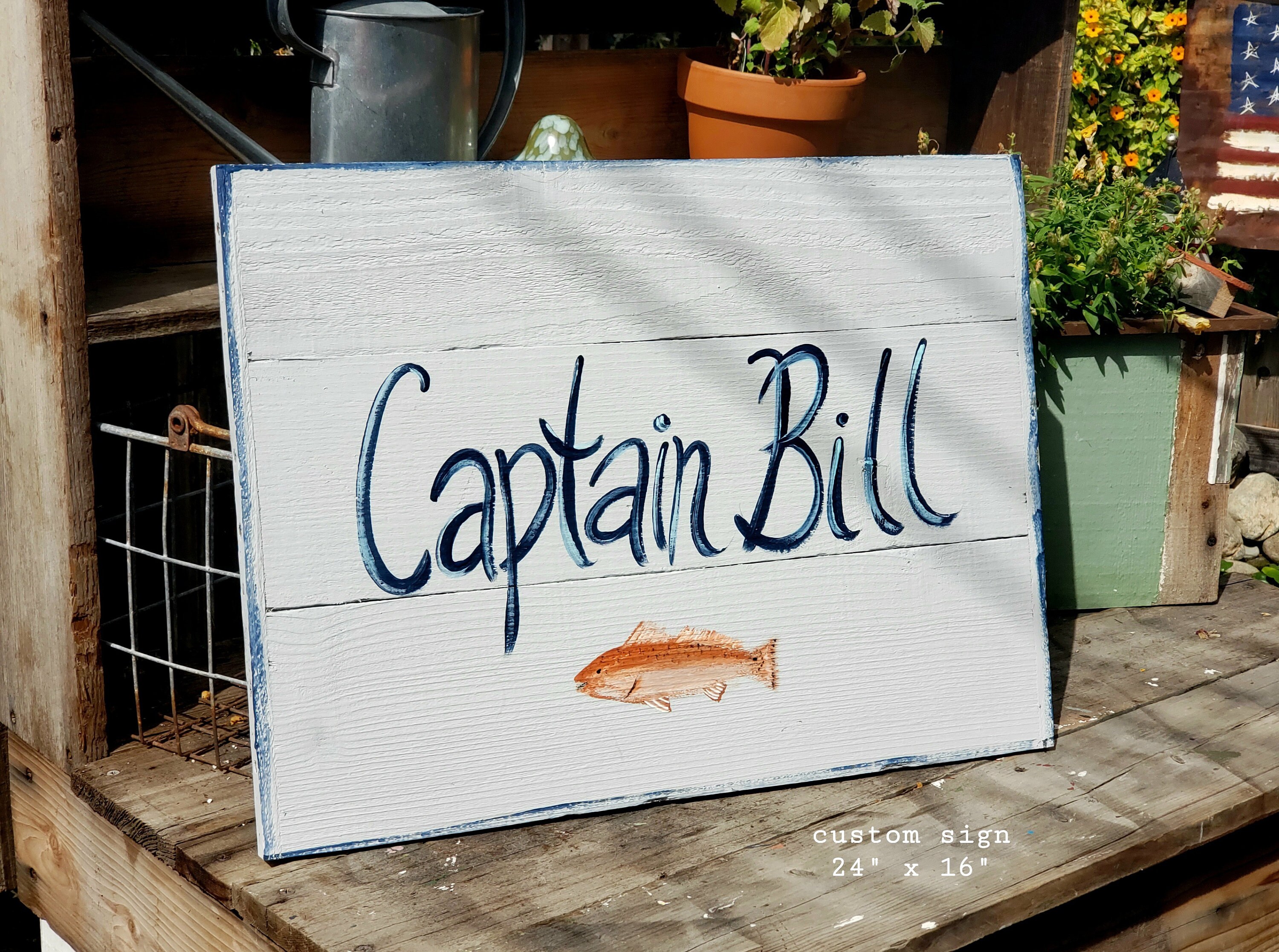 Large custom outdoor/indoor wood sign for home and garden. Handpainted ...