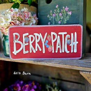 Berry Patch Sign,custom Wood Sign Outdoor,custom Wood Sign,outdoor ...