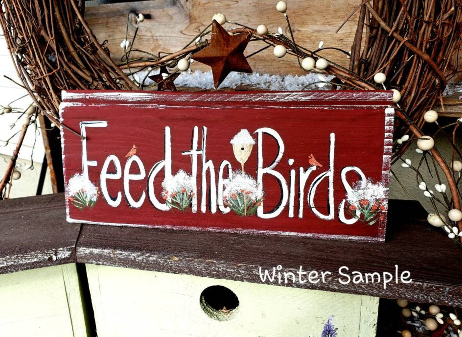 Feed the Birdsoutdoor Wood Garden Signmary Poppins - Etsy