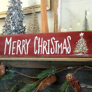 Rustic Merry Christmas Sign,primitive Christmas Sign,outdoor Christmas ...