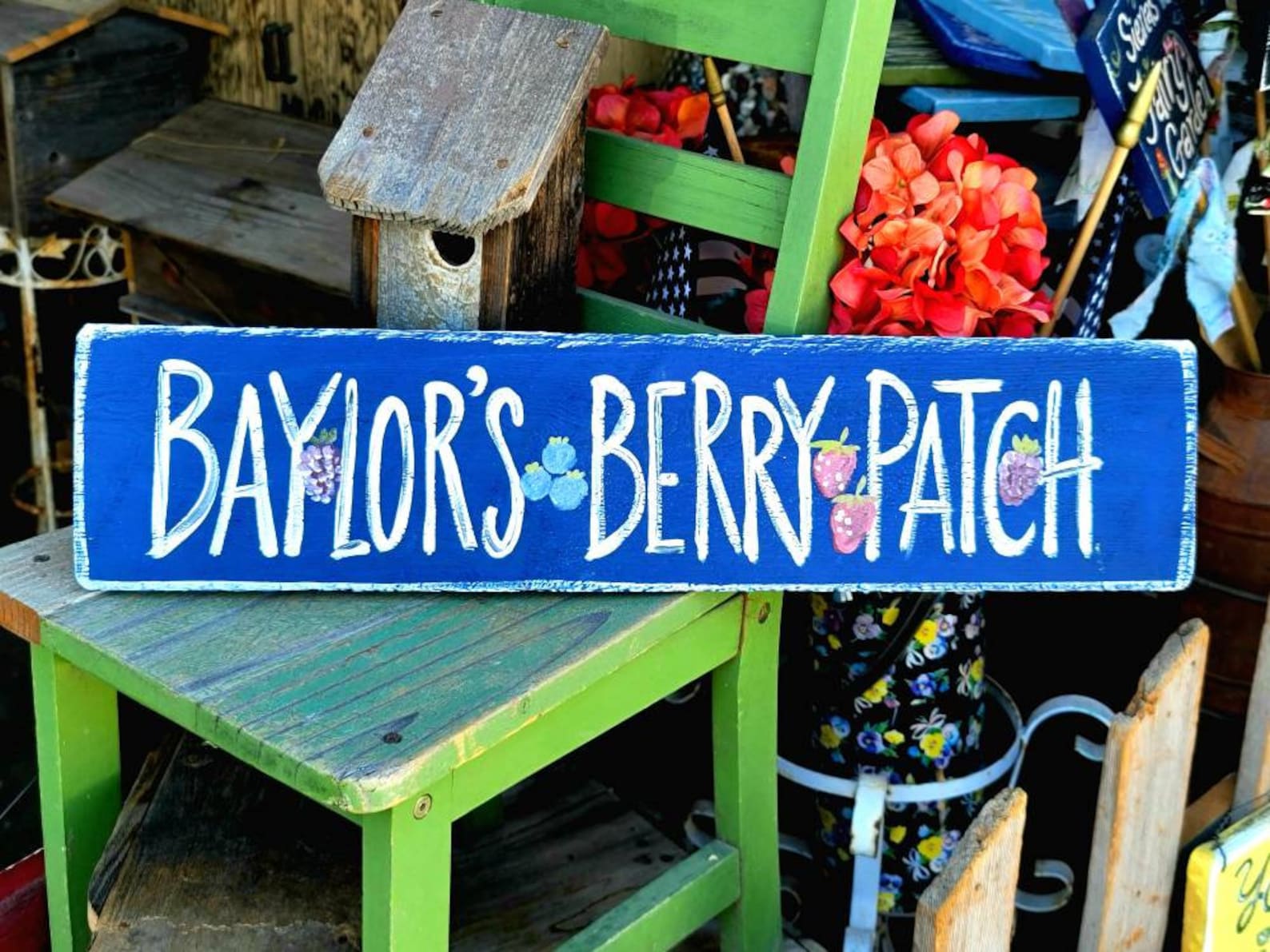 Berry Patch Signcustom Wood Sign Outdoorcustom Wood - Etsy