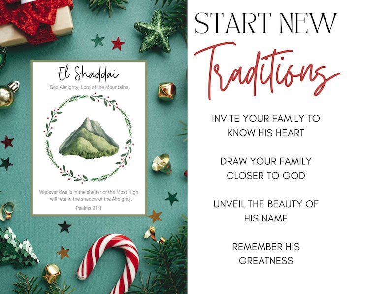 25 Names of God Advent Cards - Printable - Bible Verse Cards, Scripture ...