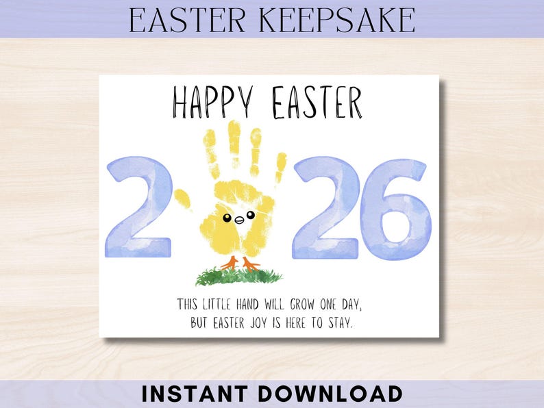 Easter Handprint Art - Printable Easter Activity, Preschool Craft ...