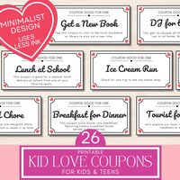 Kids Love Coupon Book - Valentine's Day - Birthday - Gift for Children ...