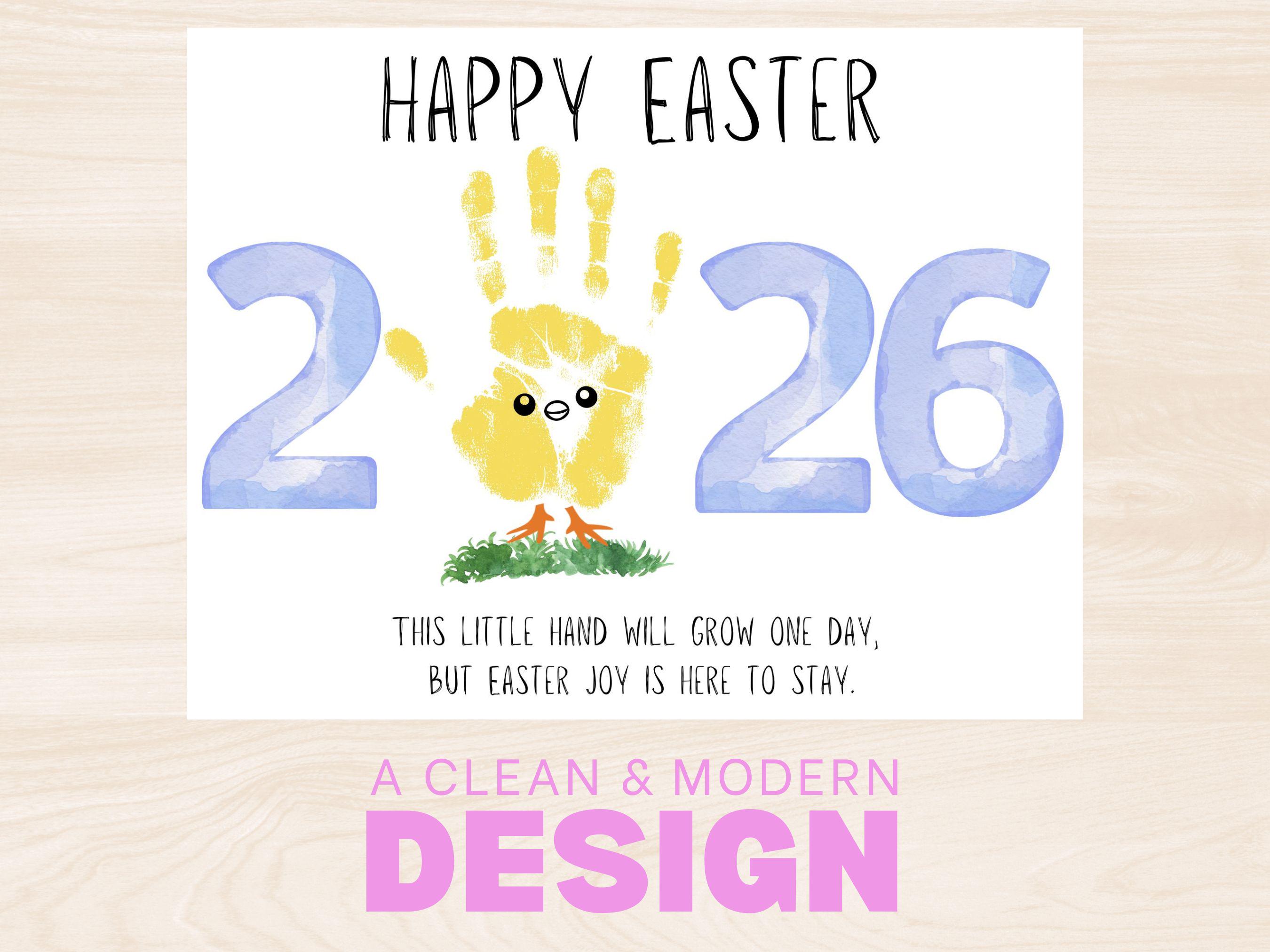 Easter Handprint Art - Printable Easter Activity, Preschool Craft ...