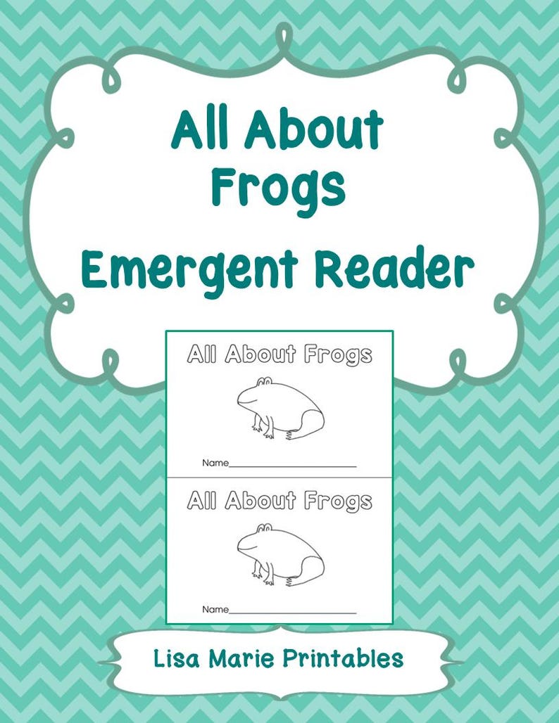 All About Frogs Emergent Reader - Etsy