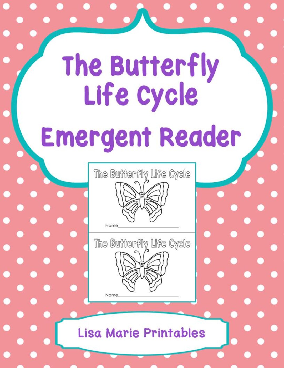 The Butterfly Life Cycle Emergent Reader - Etsy