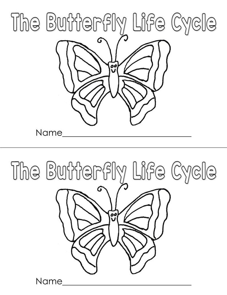 The Butterfly Life Cycle Emergent Reader - Etsy