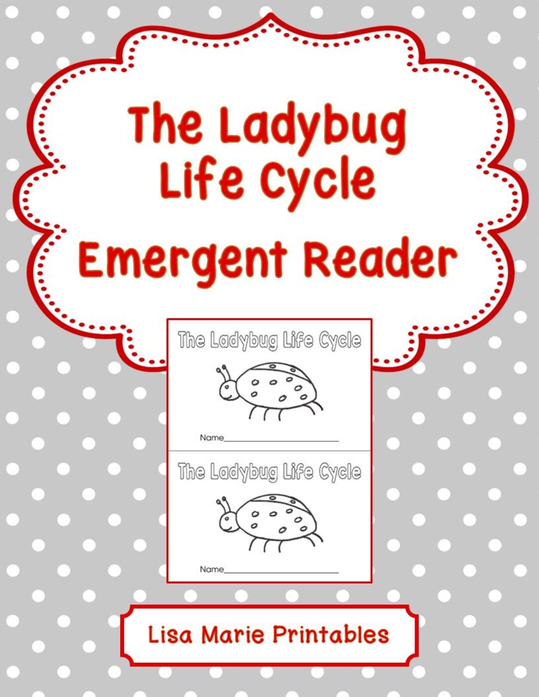 The Ladybug Life Cycle Emergent Reader - Etsy