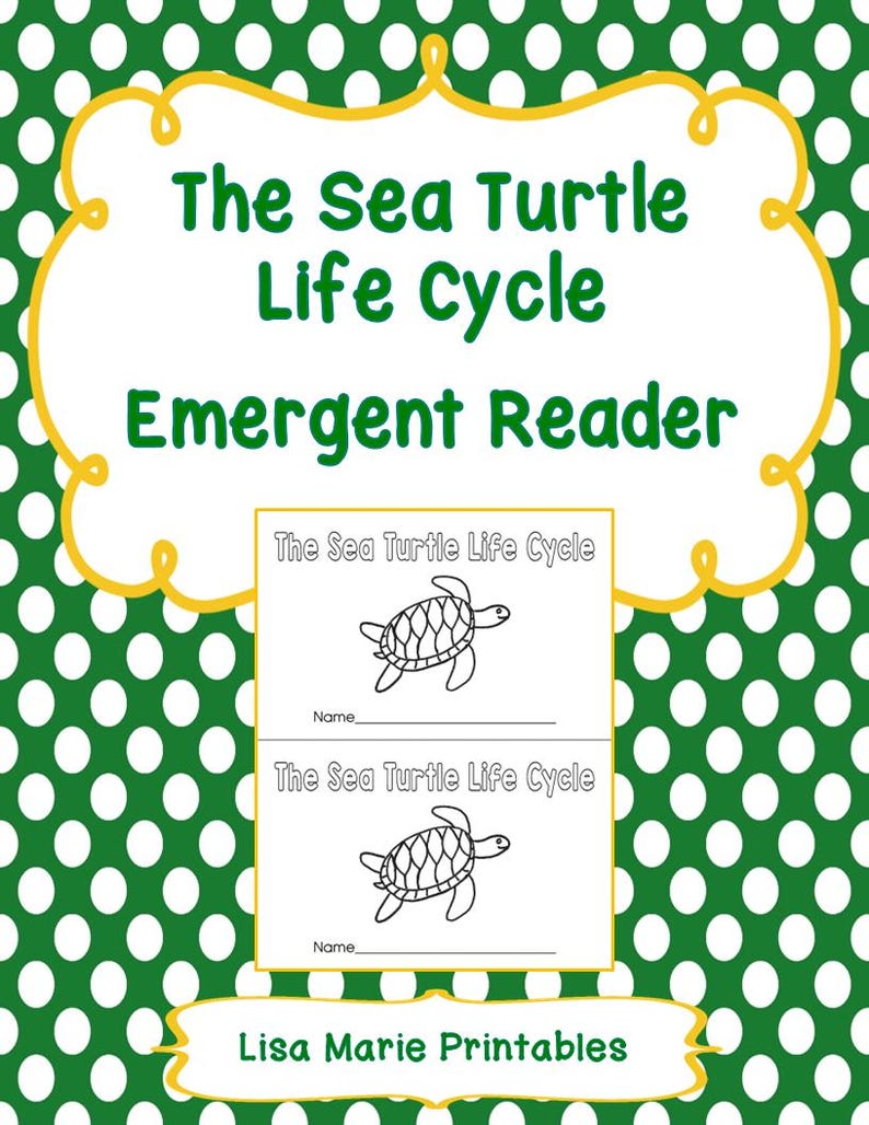 The Sea Turtle Life Cycle Emergent Reader - Etsy