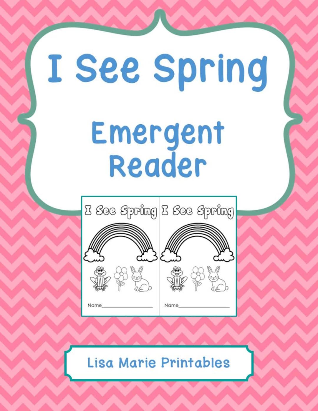 I See Spring Emergent Reader - Etsy