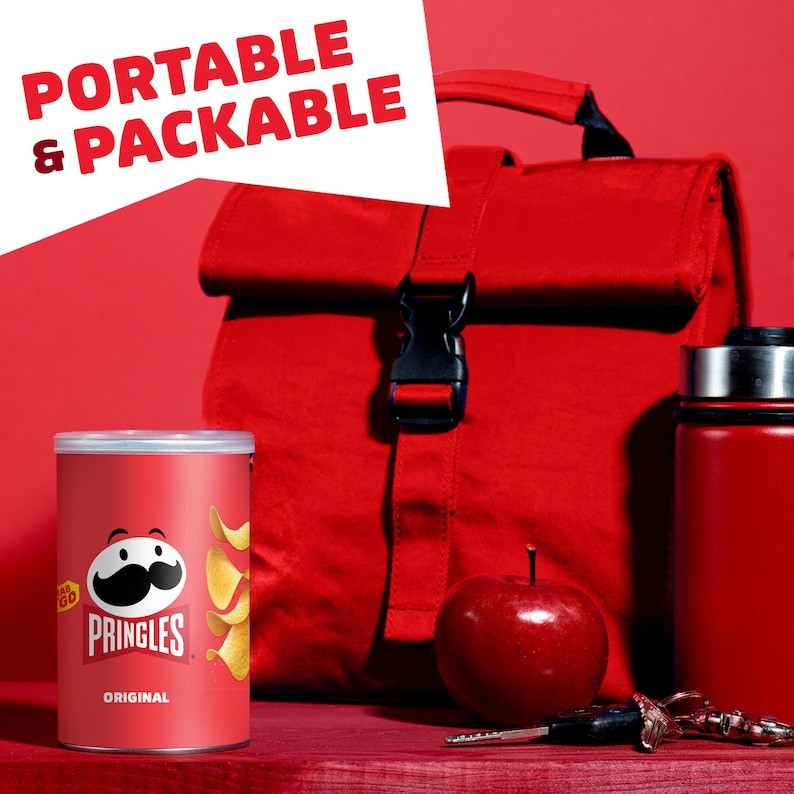 Pringles 2.3 Oz Grab N' Go Original Flavored Potato Crisps. Cans - 12 ...