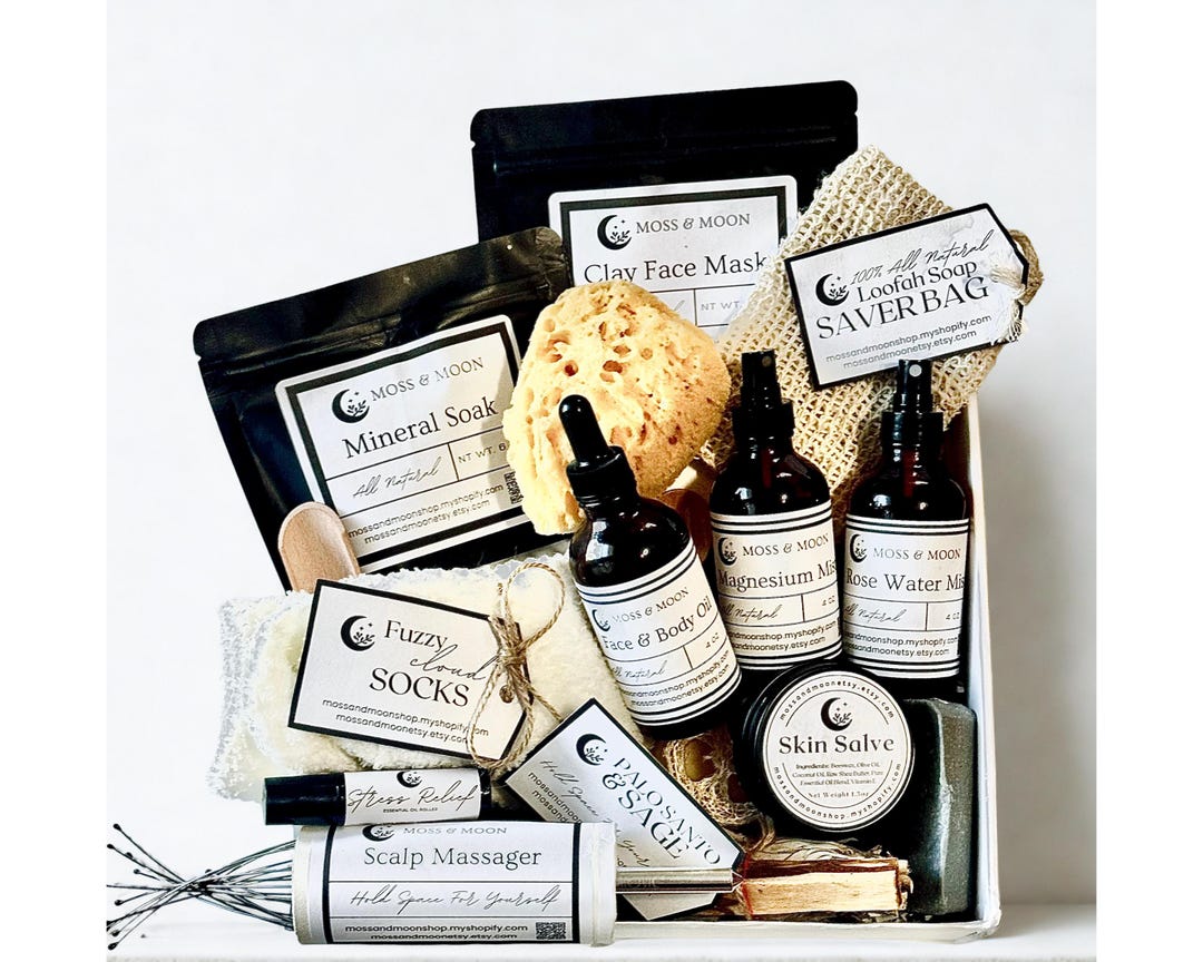 The Mystery Moon Box–surprise Self Care Gift Set,curated Wellness Box,5 ...