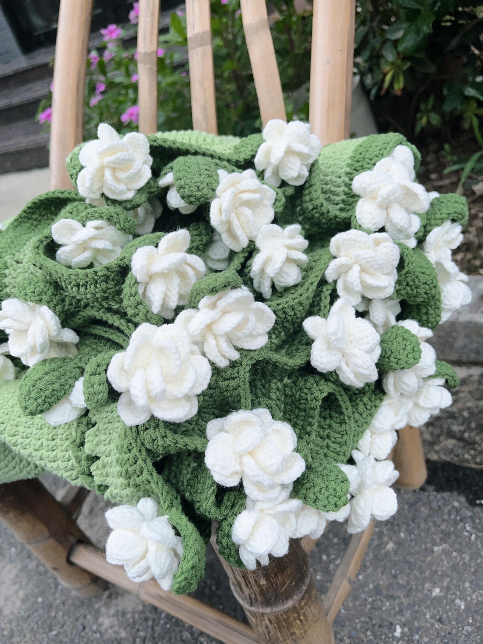 Handmade Jasmine Crochet Blanket: Unique Handcrafted Gift for Her - Etsy