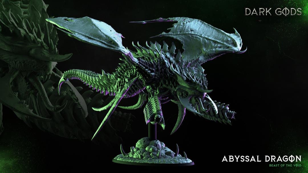 The Abyssal Dragon by Dark Gods 150mm - Etsy