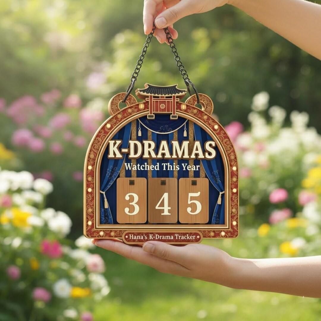K-dramas Watched This Year Sign, Kdrama Tracker Board, Korean Drama Log ...
