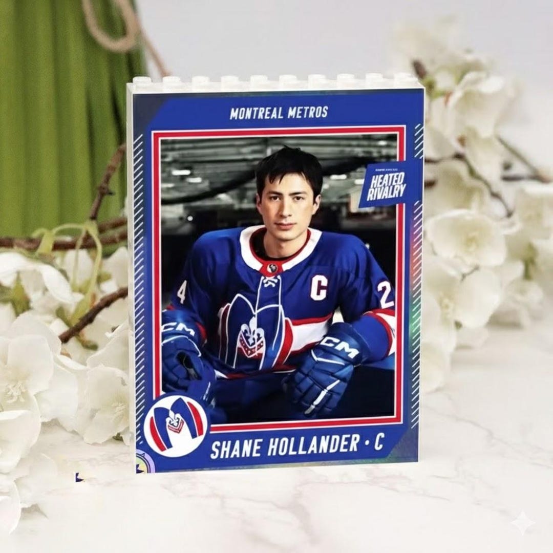 Shane Hollander Building Block Frame, Heated Rivalry Trading Card Brick ...
